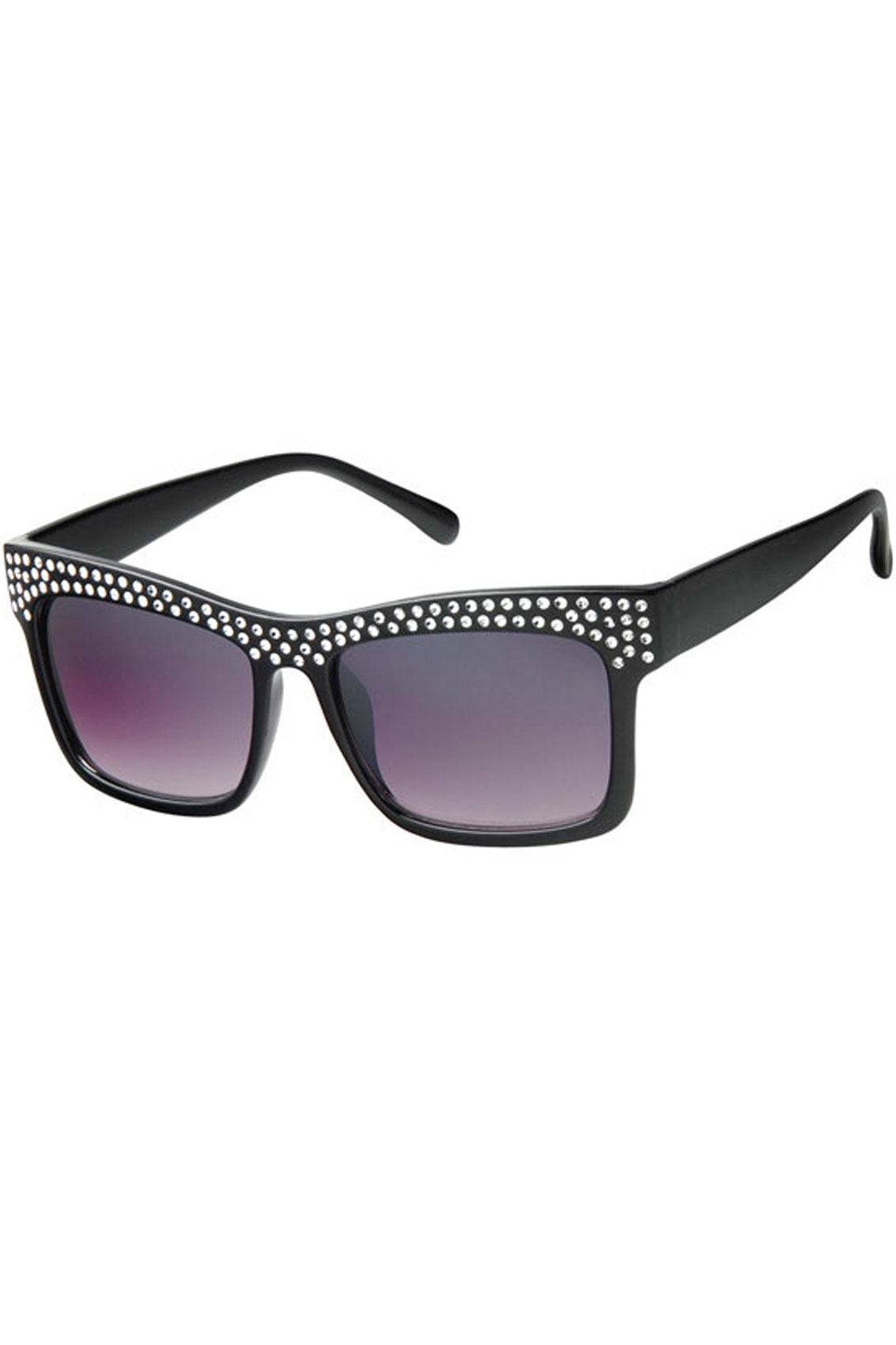 White Sunglasses With Rhinestones Gallo