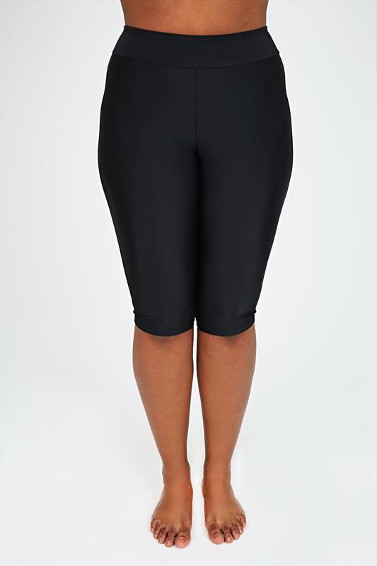 Black Stretch Swim Shorts Plus Sizes 161820222426283032