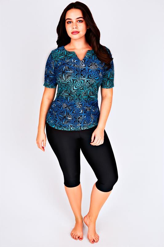 Black Stretch Swim Shorts Plus Sizes 161820222426283032